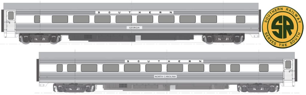 RailSmith- Southern Coaches Pair #1 – Lowell Smith Signature Series